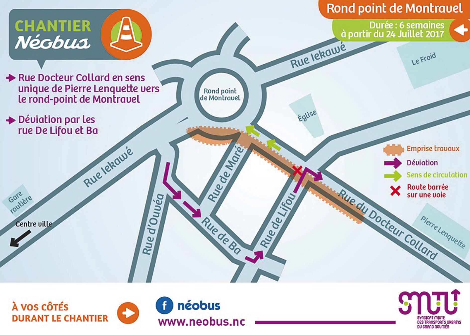 Néobus, une partie de la rue Collard en sens unique à partir de lundi ...
