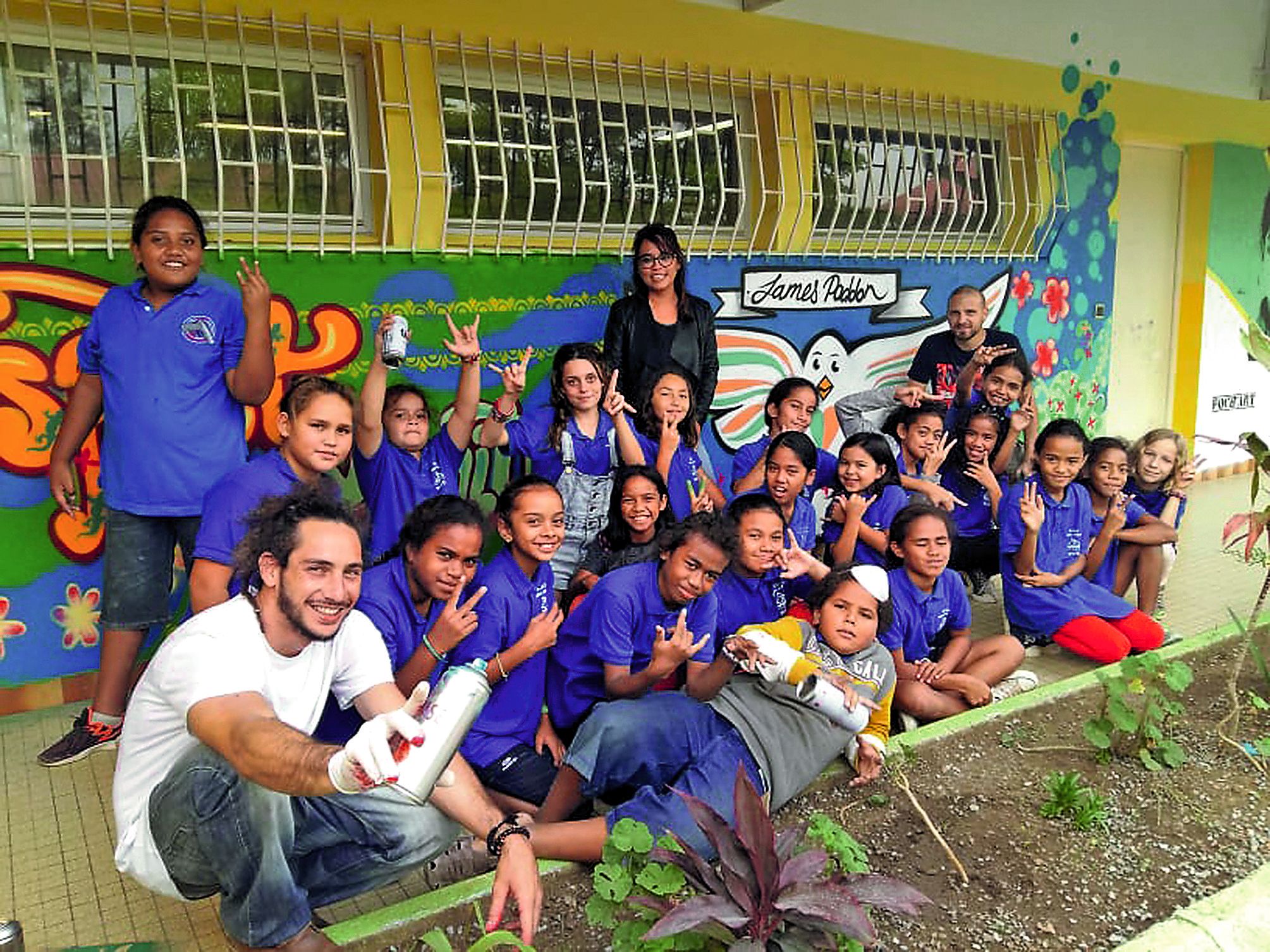 Deux fresques réalisées à James-Paddon | Les Nouvelles Calédoniennes